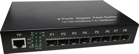 8 Ports Sfp Slot And 1 Port 10 100 1000 Gigabit Optical Fiber Switch Home