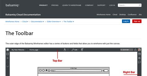 The Toolbar Balsamiq Cloud Documentation Balsamiq