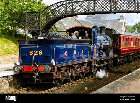 Caledonian Railway 812 Class 0 6 0 No 828 Steam Locomotive Travelling