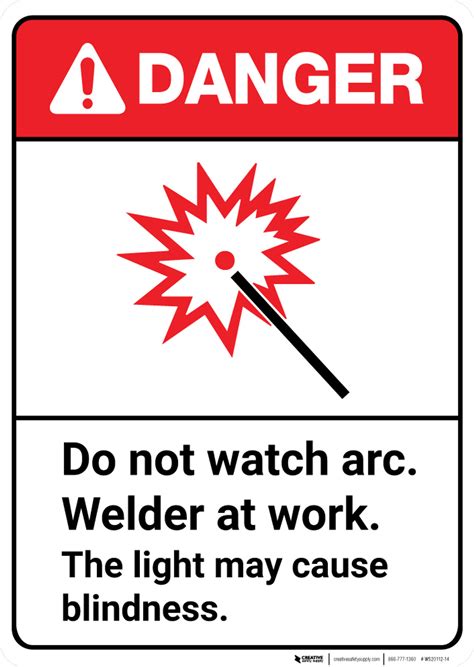 Welding Safety Signs Creative Safety Supply