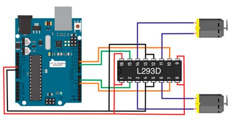 ArduBlock 2 0 Подключение драивера L293D к плате Arduino 2 мотора