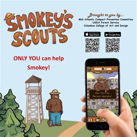 The “smokeys Scouts” Mobile Game App Is Now Available On Both The