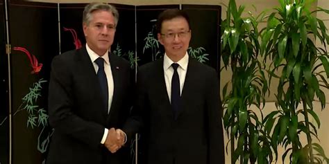 Dvb အမေရိကန်နိုင်ငံခြားရေးဝန်ကြီး ဘလင်ကန်နှင့် တရုတ်ဒုသမ္မတ ဟန်ကျင်း တွေ့ဆုံ