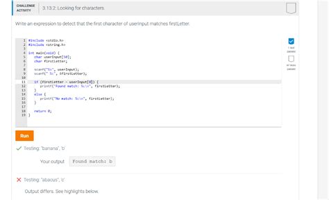 Write An Expression To Detect That The First Character Of User Input