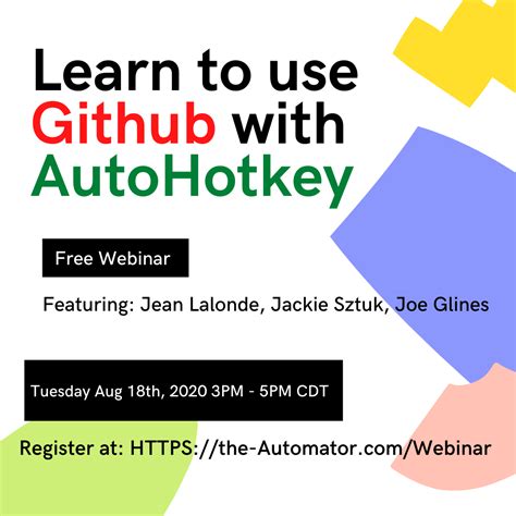Autohotkey Github Webinar Become An Amazing Ahk Programmer In 2020