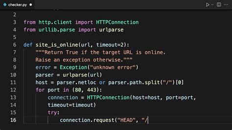Create A Website Connectivity Checker Cli In Python Youtube