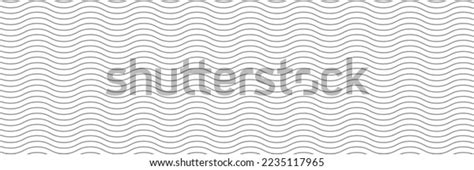 Curved Wave Lines Pattern On White Stock Vector Royalty Free 2235117965 Shutterstock