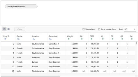 Reshaping Survey Data With Tableau 90 Data Revelations