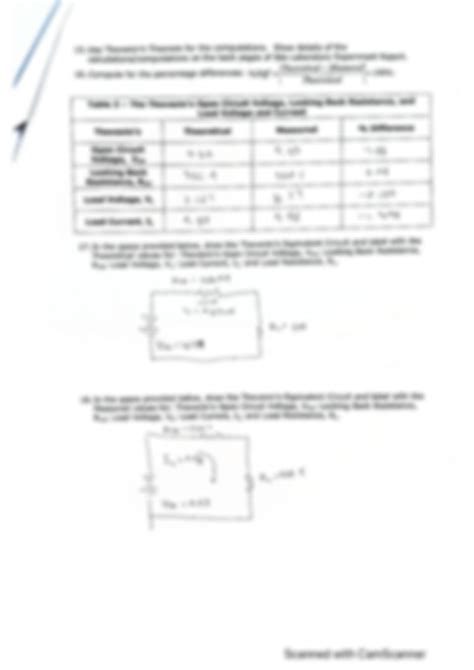 SOLUTION Thevenins Theorem Laboratory Studypool