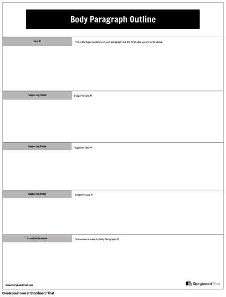 esse for all multiple paragraph outline