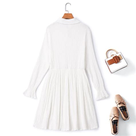 Peyton Plus Size White Shirt Dress Hello Curve