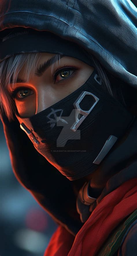 Ninja Girl Mobile Wallpaper 4 By Wilb Digital On Deviantart