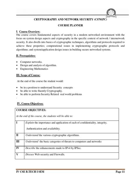 Iv Cse Handbook Pdf Cryptography Encryption
