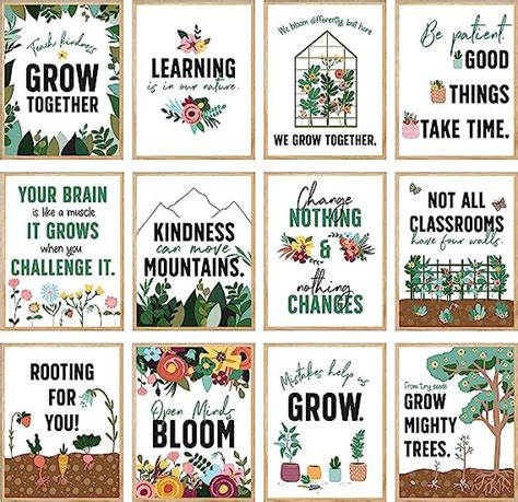 Greenery Inspirational Posters Classroom Decorations Artofit