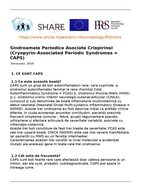 Cryopyrin Associated Periodic Syndromes Pdf