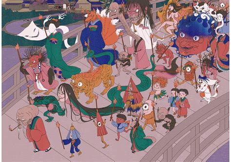 Иллюстрация Парад 1ОО демонов в стиле плакат | Illustrators.ru