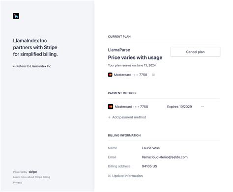 Managing Your Subscription Llamacloud Documentation