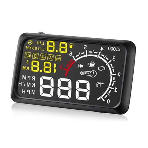 New Arrive W02 Multifunctional OBD2 Vehicle Car HUD Head Up Display ...