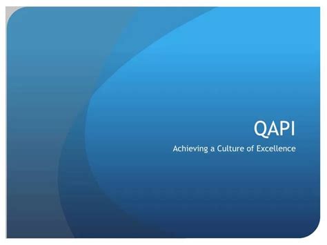 PPT QAPI PowerPoint Presentation Free Download ID 1623550