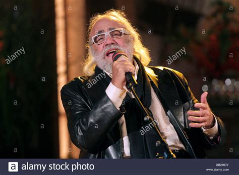Greek singer Demis Roussos performs during a dress rehearsal for the ...
