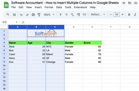 How To Insert Multiple Columns In Google Sheets