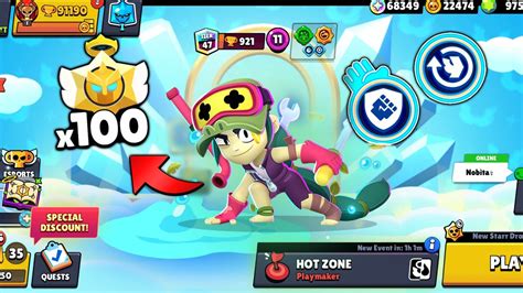 I Will Get Easily 100 Angelic Stars With Elli Brawl Stars Youtube