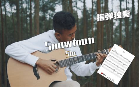 【附谱】snowman（雪人） Sia（希雅） 吉他指弹独奏 知乎