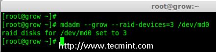 Growing An Existing RAID Array And Removing Failed Disks In Raid Part 7