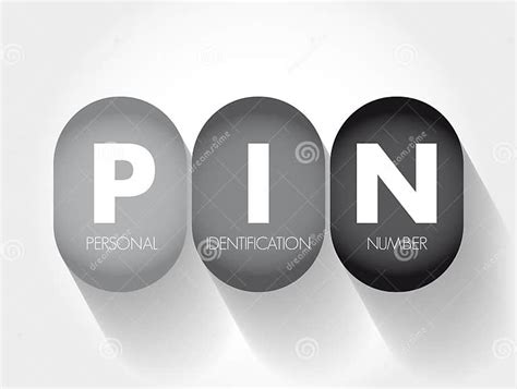 Pin Personal Identification Number Passcode Used In The Process Of