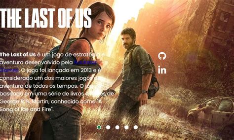 🚀💜 Projeto Carrossel The Last Of Us Em Desenvolvimento Linguagens Utilizadas Html Css
