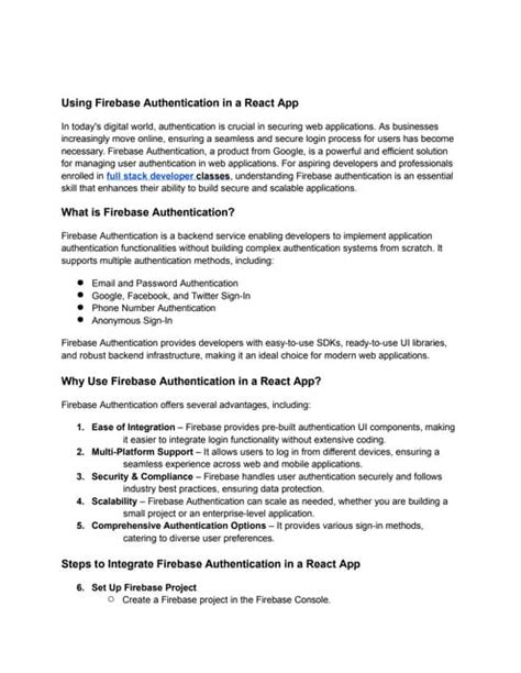 Using Firebase Authentication In A React Apppptx