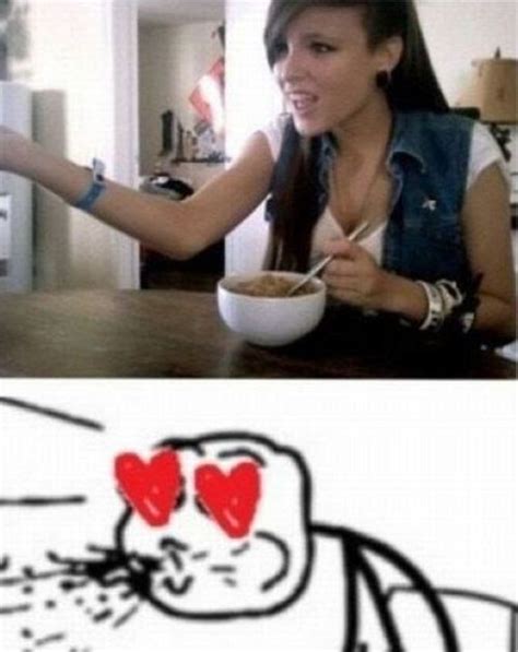 Troll Face Comics Cereal Guy Sees Cereal Girl