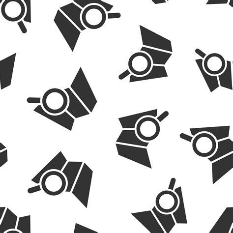 Map With Magnifier Icon In Flat Style Gps Navigation Vector Illustration On White Isolated