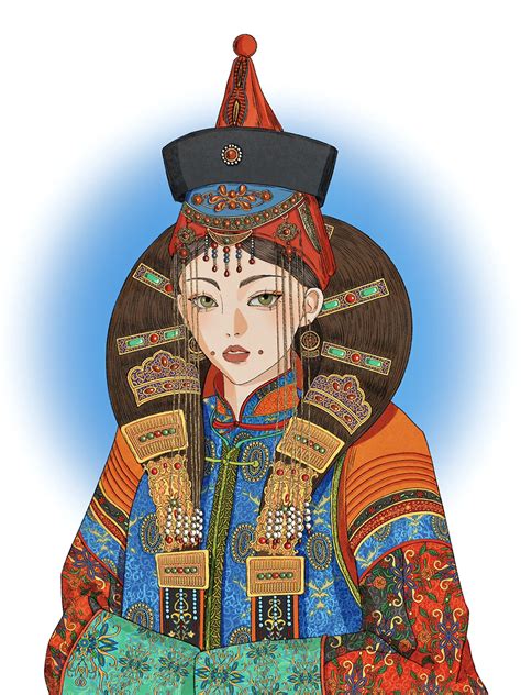 蒙古女孩 Kkkarin 站酷zcool
