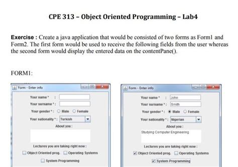 Cpe 313 Object Oriented Programming Lab4 Exercise