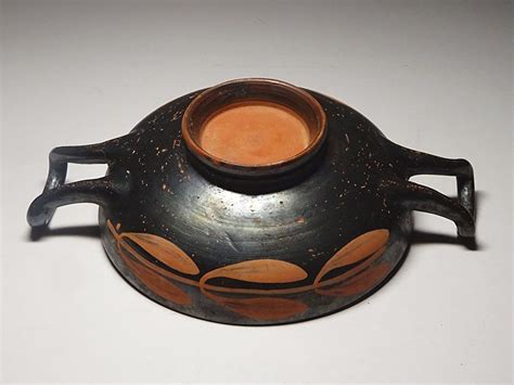 慶應 古代ギリシャの陶芸 紀元前5世紀頃 赤像式 赤絵式 鳥文双耳杯 酒器 桐誂え箱 発掘出土品 土器 ｜売買されたオークション情報