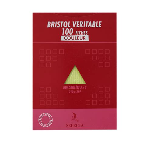 Fiche Bristol GM Jaune SELECTA PAQ100 SYNOTEC