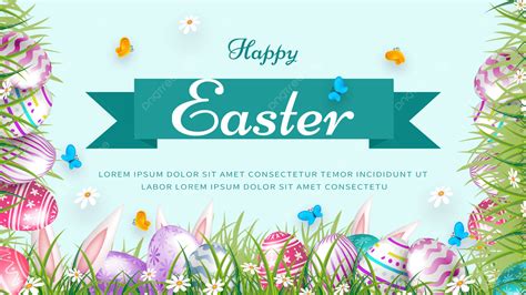 부활절 배너 템플릿 Psd 다운로드 디자인 자료 다운로드