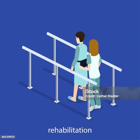 아이소메트릭 3d 벡터 일러스트 레이 션 골절 후 물리 재활 3차원 형태에 대한 스톡 벡터 아트 및 기타 이미지 3차원 형태