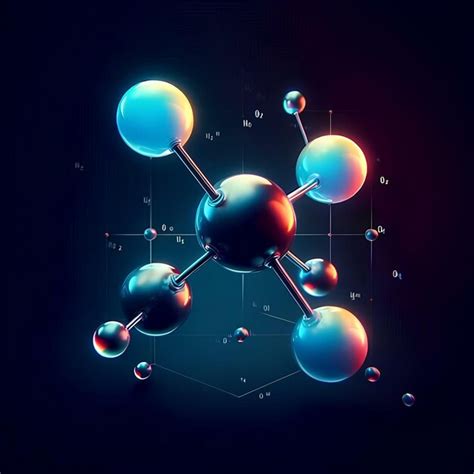 Atoms Coming Together To Form Molecules Premium Ai Generated Image