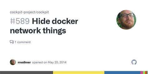 Hide Docker Network Things Issue Cockpit Project Cockpit GitHub