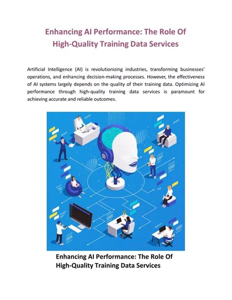 Ppt Enhancing Ai Performance The Role Of High Quality Training Data Services Powerpoint