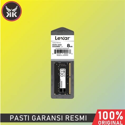 Jual Memory Ram Lexar 8gb 3200mhz Ddr4 Sodim L For Laptop Shopee