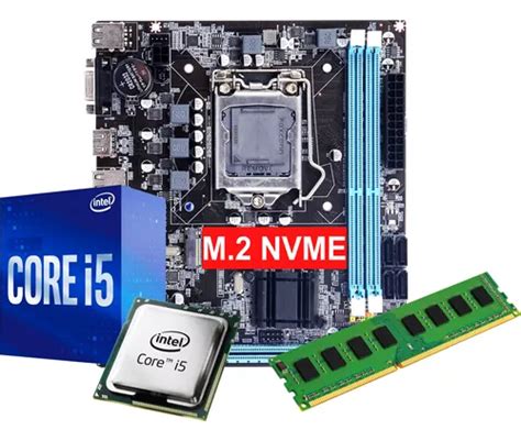 Kit Processador I5 2400 Placa Mãe H61 m 2 Nvme 4gb Ddr3 Frete grátis