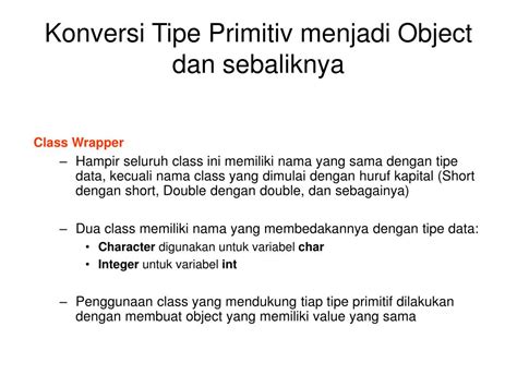 Ppt Bekerja Dengan Java Class Library Powerpoint Presentation Free