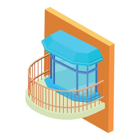 Different Balcony Icon Isometric Style 15654667 Vector Art At Vecteezy
