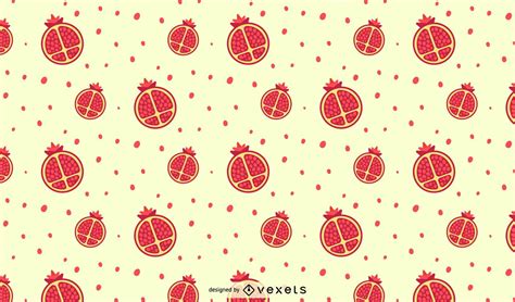 Pomegranate Pattern Design Vector Download