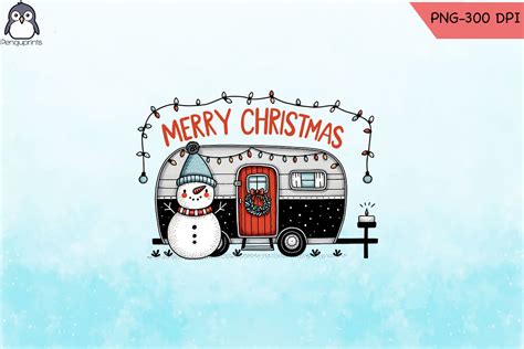 Christmas Camper Png Graphic By Penguprints · Creative Fabrica