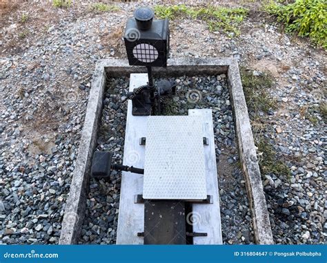 Point Indicator Of The Railroad Switch Stock Image Image Of Train