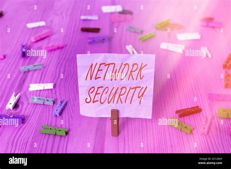 Handwriting Text Writing Network Security Conceptual Photo Practice Of